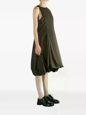 AMOMENTO Gathered Midi Dress