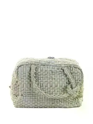 Maria La Rosa Woven-texture Tote Bag With Bow Detail