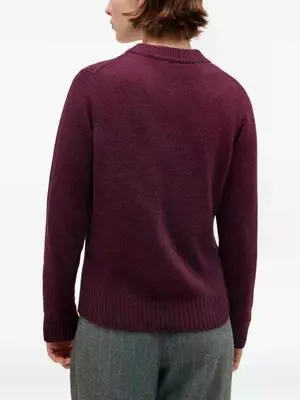 GANNI Round-neck Cardigan - Red