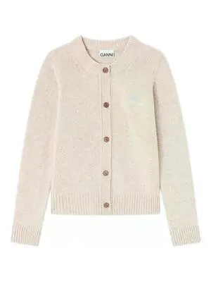Ganni Logo Cardigans For Women