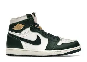 JORDAN 1 Retro High Sneakers - Pale Ivory/pro Green/fir