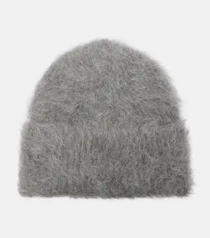 TOTEME Alpaca-Blend Beanie Grey
