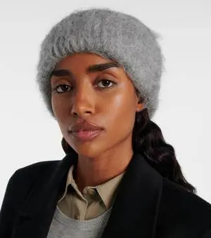 TOTEME Alpaca-blend Beanie - Grey