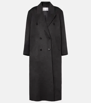THE FRANKIE SHOP Gaia Double-breasted Wool-blend Coat