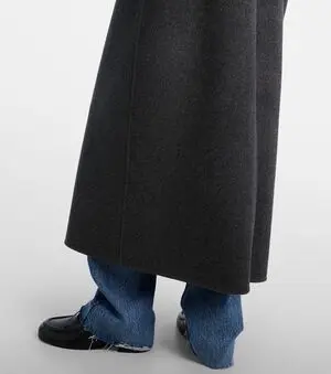 THE FRANKIE SHOP Gaia Double-breasted Wool-blend Coat