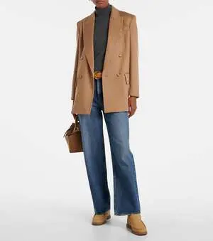 YVES SALOMON Shearling-lined Suede Ankle Boots