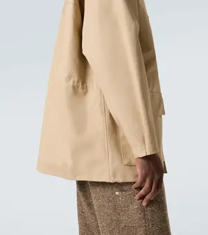 Auralee Hooded Cotton Gabardine Jacket