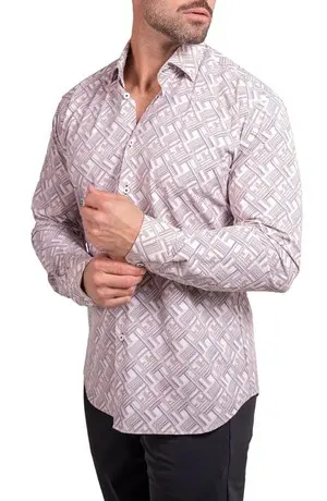MACEOO Fibonacci Ascension Contemporary Fit Button-up Shirt