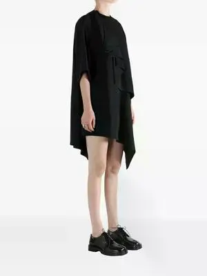 Givenchy Asymmetric Ruffled Midi Dress