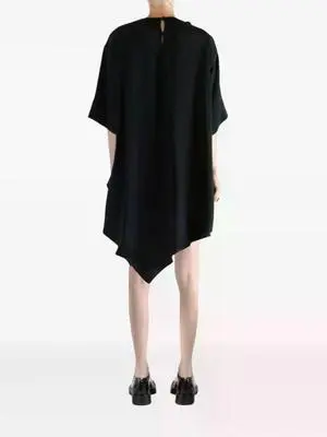 Givenchy Asymmetric Ruffled Midi Dress