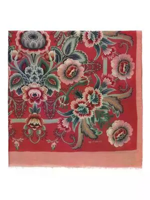 Etro Floral Scarf - Red
