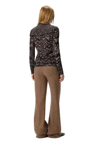 Missoni Tailored Chevron Trousers - Beige