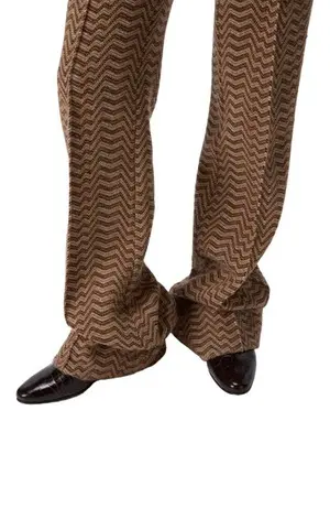 Missoni Tailored Chevron Trousers - Beige