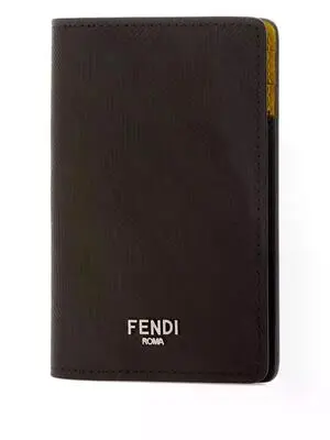 Fendi Shadow Leather Card Holder