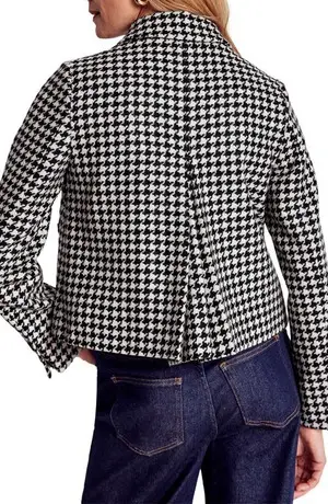 Boden Knightsbridge Houndstooth Wool Jacket