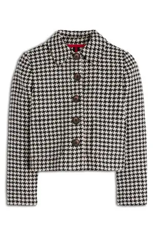 Boden Knightsbridge Houndstooth Wool Jacket