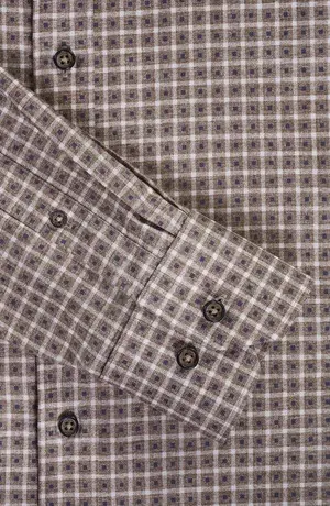 Bugatchi Julian Shaped Fit Grid Check Button-up Shirt