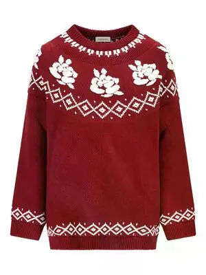 Magda Butrym Floral-pattern Sweater - Red