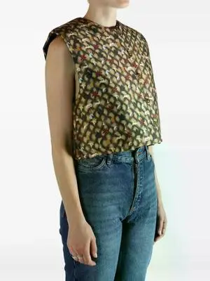 YASSMIN SALEH Round-neck Top