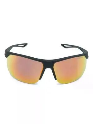 Nike Trainer Biker-frame Sunglasses - Black
