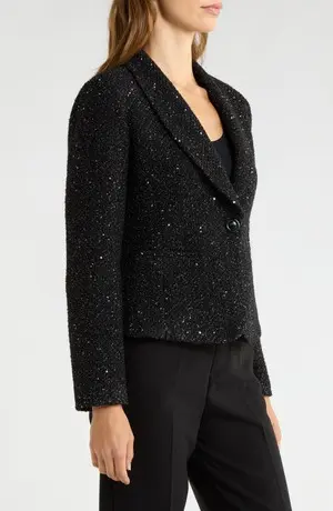 Emporio Armani Metallic Tweed Blazer