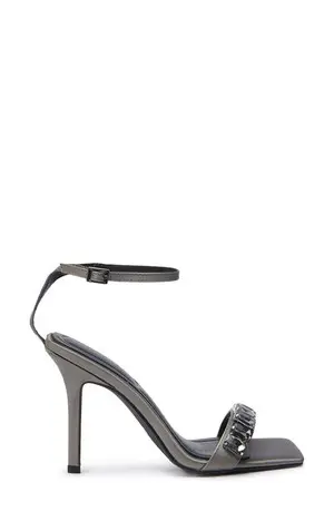 AZALEA WANG Periis Ankle Strap Sandals - Grey