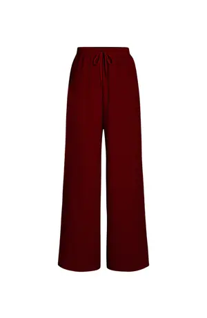 KIP Merino Cashmere Lounge Pants - Crimson