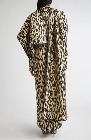 Brandon Maxwell The Demi Double-breasted Virgin Wool Coat With Scarf