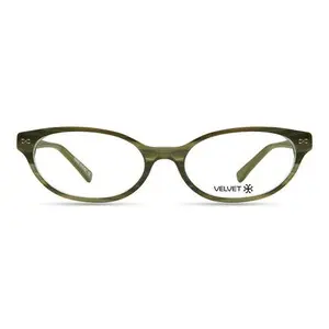 VELVET EYEWEAR Kat 52mm Cat Eye Optical Glasses - Olive Green