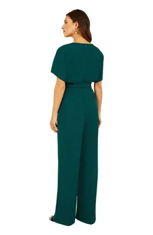 YUMI Batwing Stretch Jumpsuit - Green
