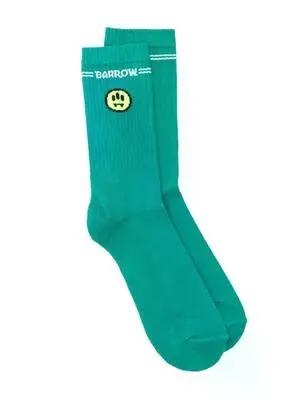 BARROW Striped Graphic Socks - Green