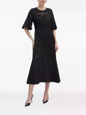 BOSS Flared-sleeve Midi Dress