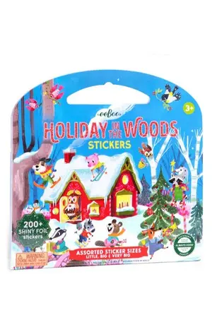 EEBOO Holiday In The Woods Sticker Activity Book - Multi
