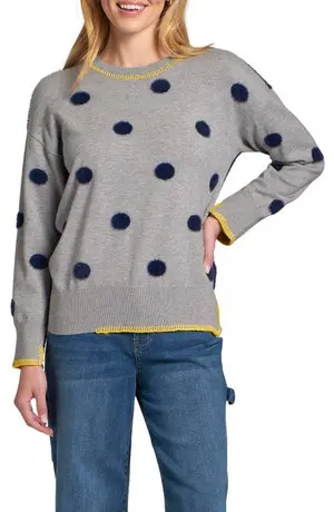 APNY Textured Dot Sweater