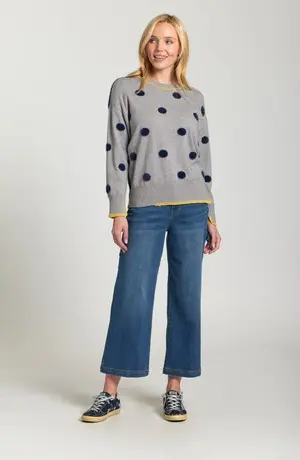 APNY Textured Dot Sweater