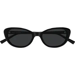 Saint Laurent 52mm Cat Eye Sunglasses - Black