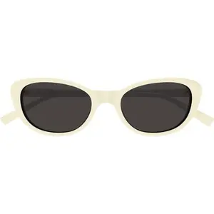 Saint Laurent 52mm Cat Eye Sunglasses - Ivory