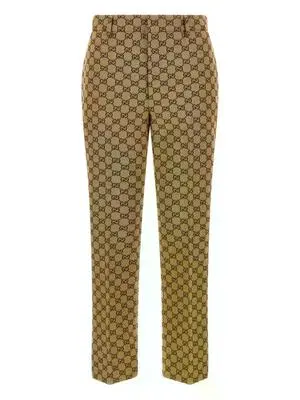 Gucci Gg-canvas Tailored Trousers
