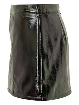 Michael Kors Faux-patent Mini Skirt