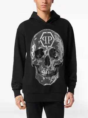 Philipp Plein Skull-rhinestone Hoodie