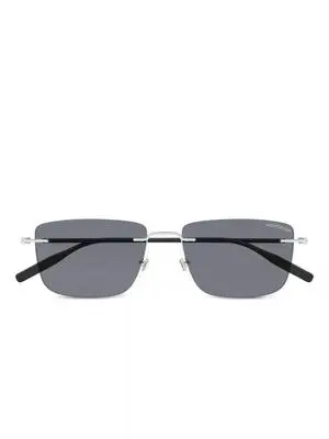 Montblanc Rectangle Rimless Sunglasses - Silver