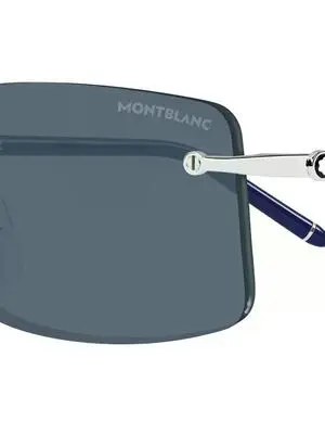 Montblanc Rectangle-frame Sunglasses - Silver