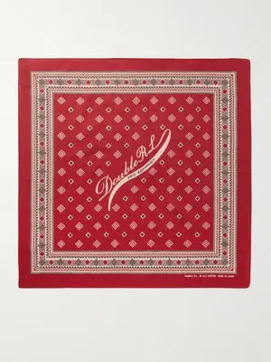 Ralph Lauren Printed Cotton-voile Scarf - Red