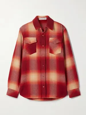 GOD’S TRUE CASHMERE Checked Cashmere Shirt