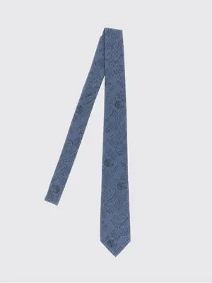Berluti Printed Neck Tie - Blue