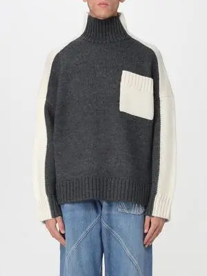 JW Anderson Knit Sweater With High Neck And Pocket Detail