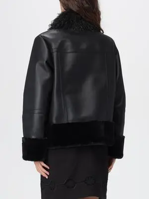 TWINSET Shearling And Leather Jacket