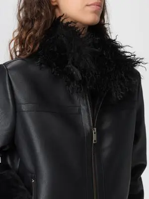 TWINSET Shearling And Leather Jacket