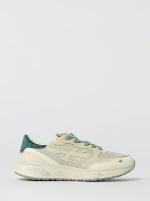 Premiata Suede And Mesh Sneakers - Beige