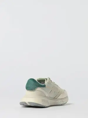 Premiata Suede And Mesh Sneakers - Beige
